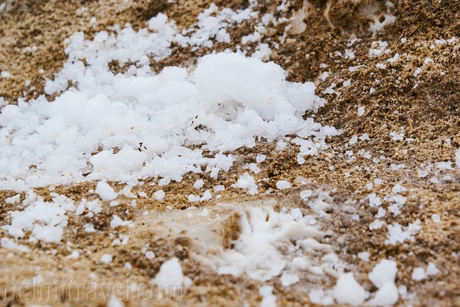 Salt Pans discovery along the skeleton coast of Nambia